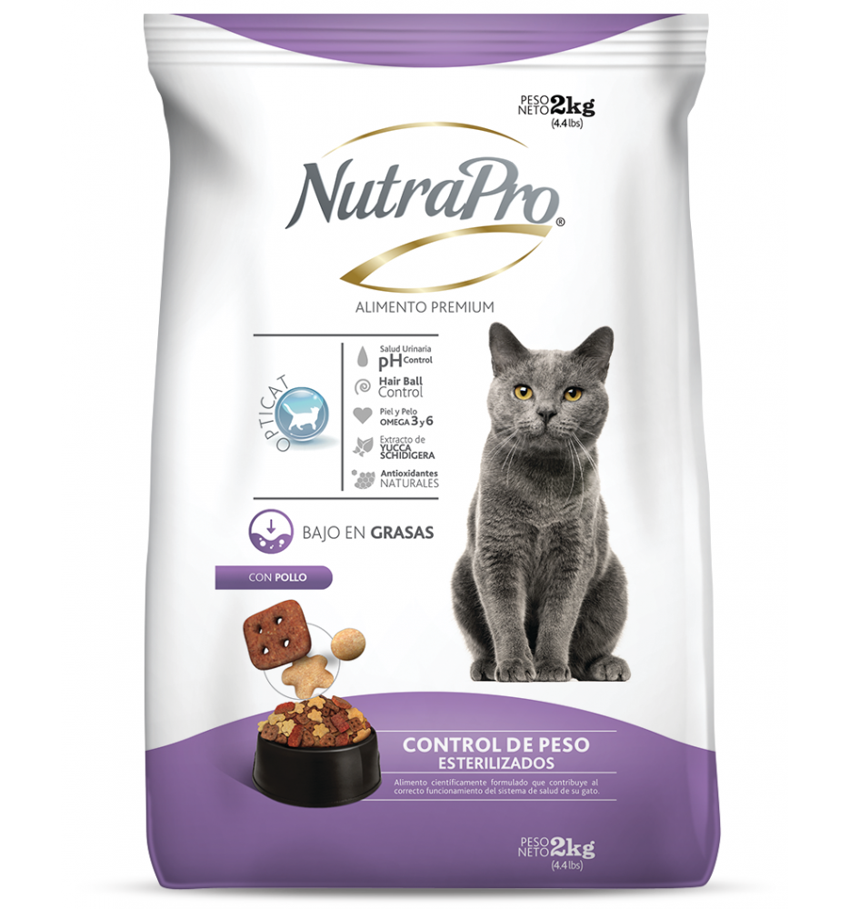 NUTRAPRO GATO ESTERILIZADO 2KG - Mi Mascota Online